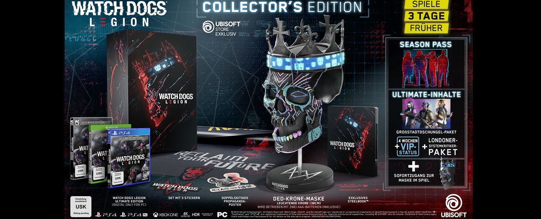 Watch Dogs: Legion Collector’s Edition Inhalt